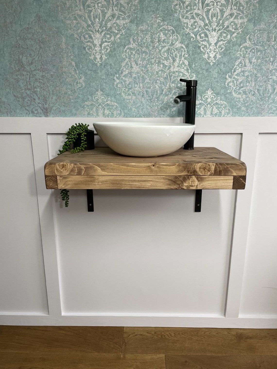 Rustic Wash Stand Shelf Washstand Sink Unit Hand Crafted - Etsy UK