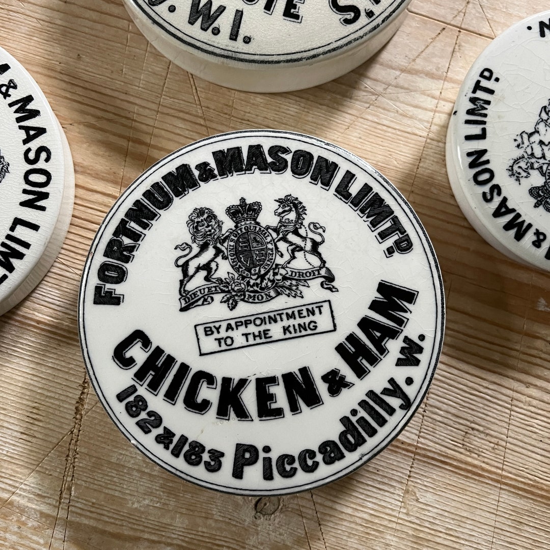 Large Antique Fortnum and Mason Ltd Chicken & Ham Paste Pot - Etsy
