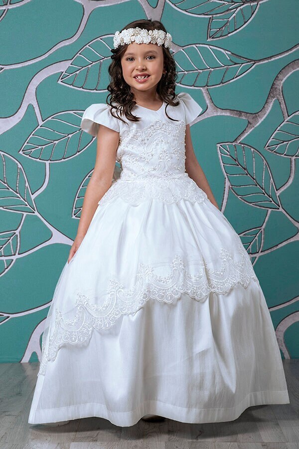 First Communion Dress, Christening Dress, Vestido De Primera Comunion ...