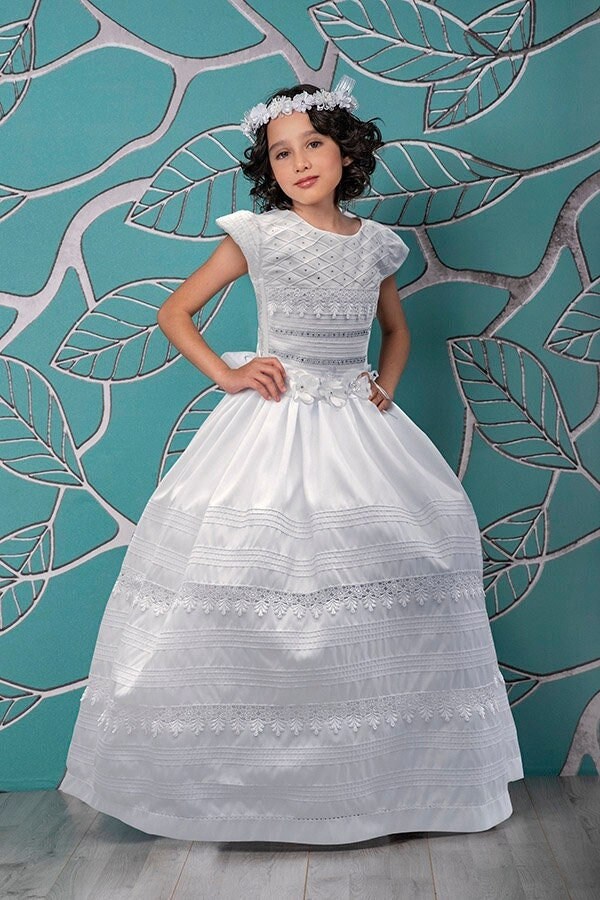 First Communion Dress Christening Dress Vestido De Primera - Etsy