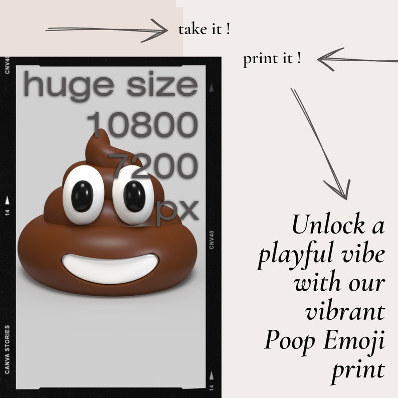 Funny Poop Emoji Photo Digital File - Etsy