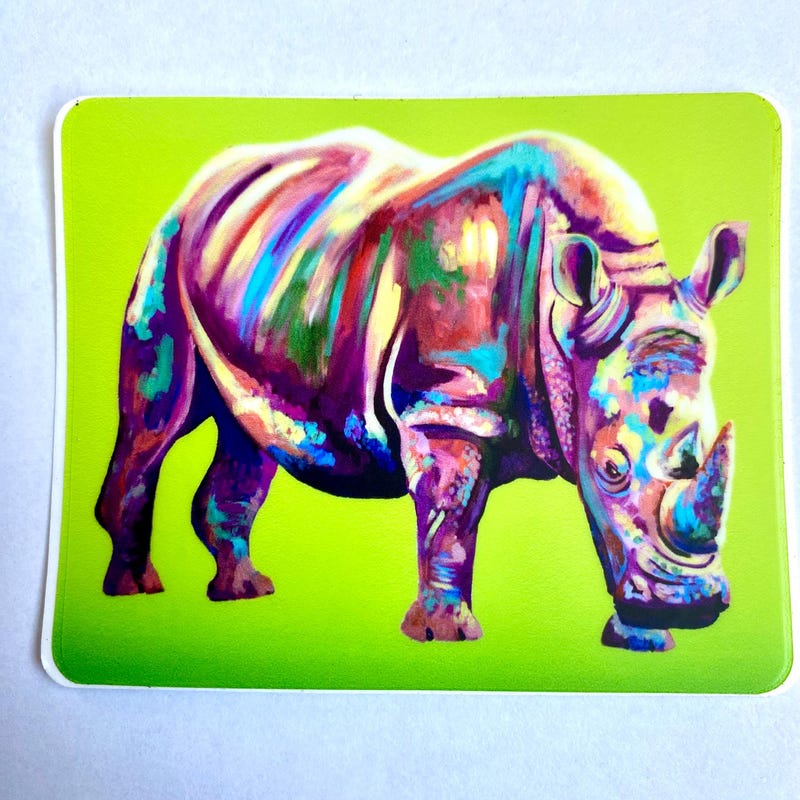 White Rhino - Etsy