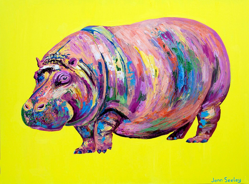 Hippopotamus Painting