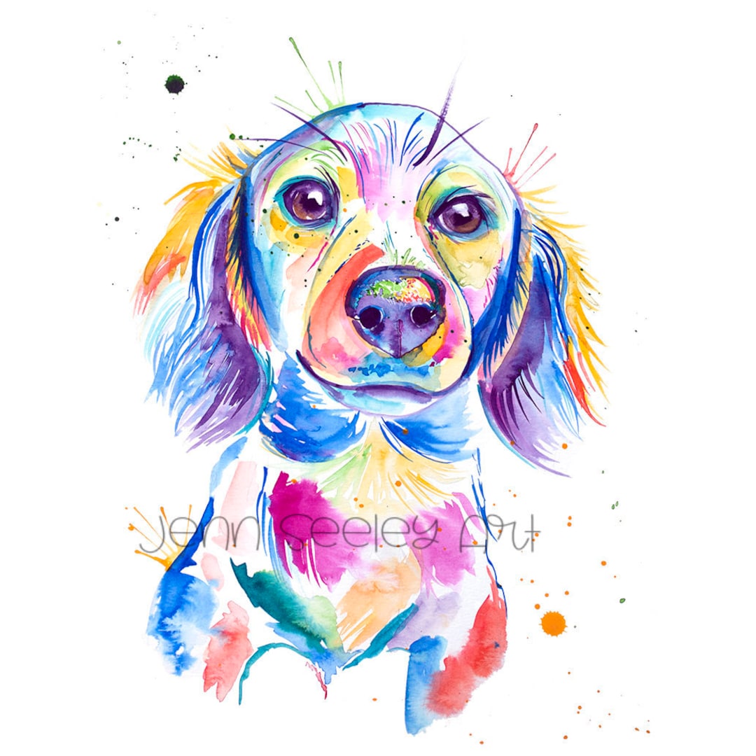 Colorful Dog Prints