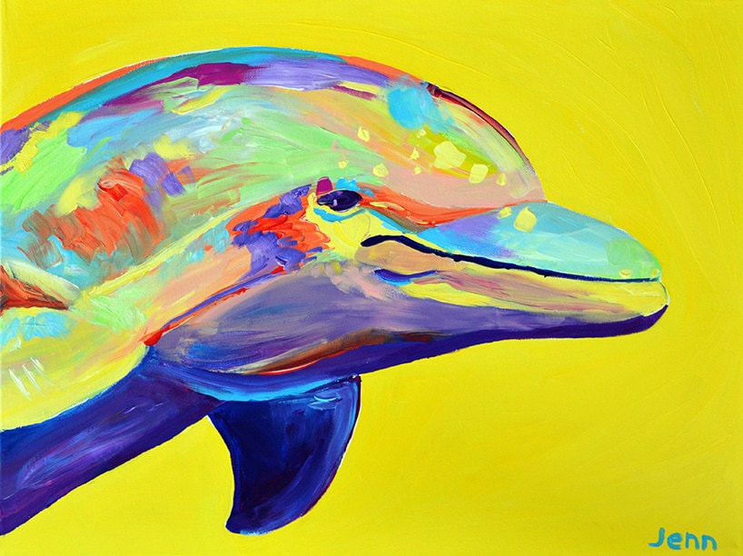 Dolphin, Dolphin Art, Wall Art, Fine Art, Dolphin Wall Art, Dolphin ...