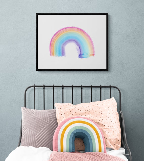 Pastel Watercolor Rainbow DIGITAL DOWNLOAD Rainbow 3 Rainbow | Etsy