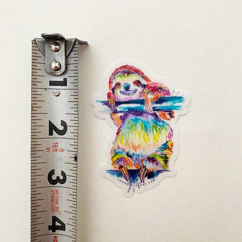 Colorful Sloth Art Print Sloth Art Sloth Watercolor - Etsy