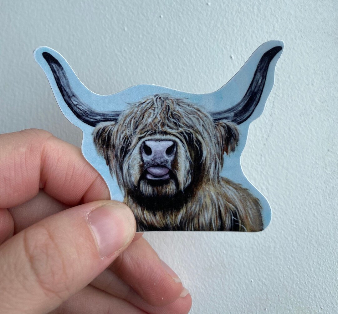 Highland Cow Sticker, 2 Inch Die-cut Sticker - Etsy