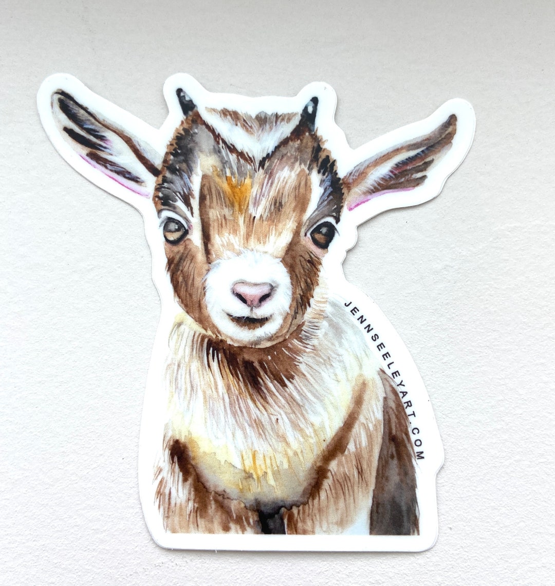 Goat Large Vinyl Sticker, 3 Inch Die-cut Sticker - Etsy