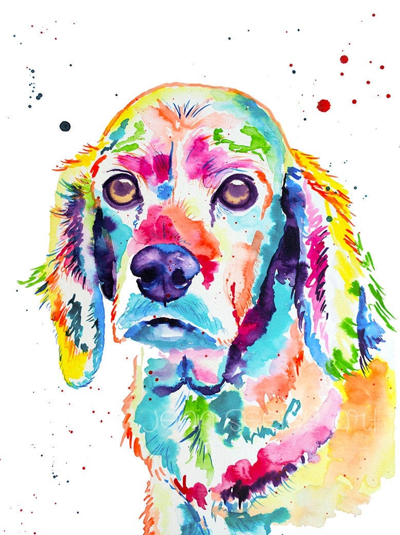 Cocker Spaniel Watercolor, Dog Art, Fine Art, Watercolor Painting, Baby ...