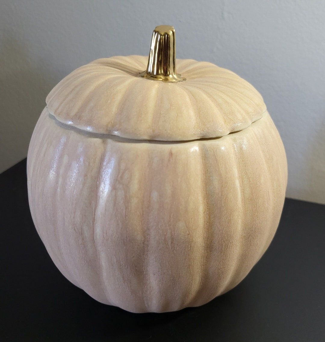 Pink Ceramic Pumpkin Candy Dish, Himalayan Salt - Etsy