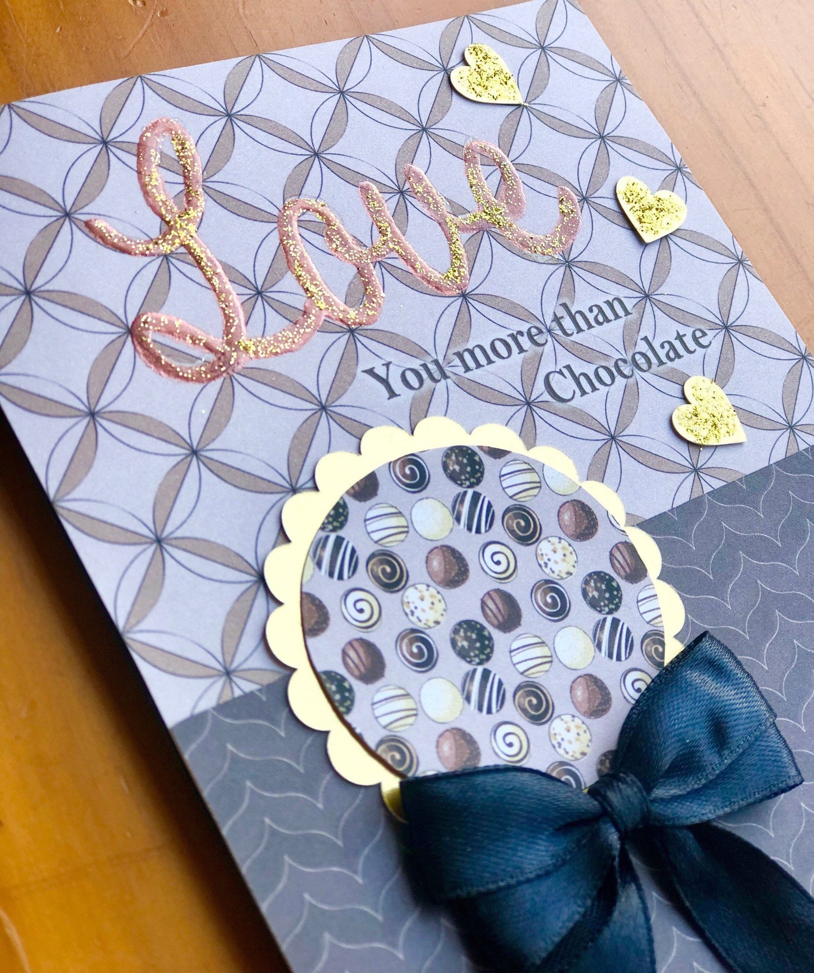 Fun greeting card for chocolate lovers and for any occasion or | Etsy