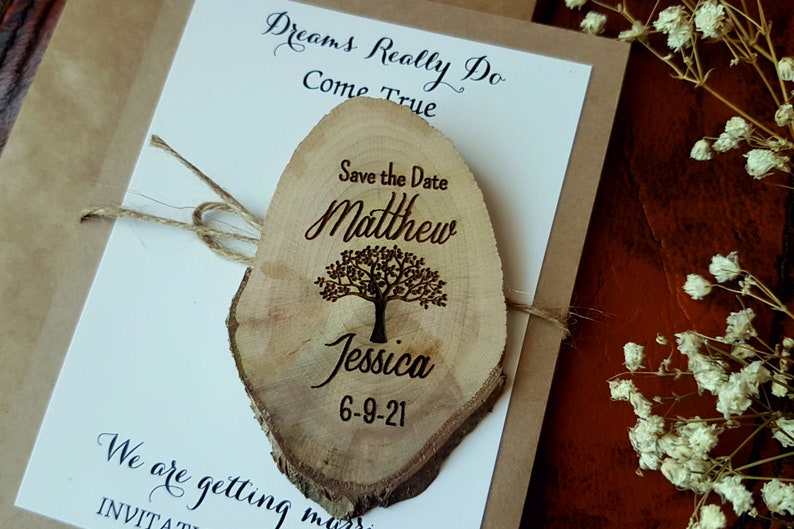 Save the Date Tree of Life, Wedding Annoncement, Invitation Wedding ...
