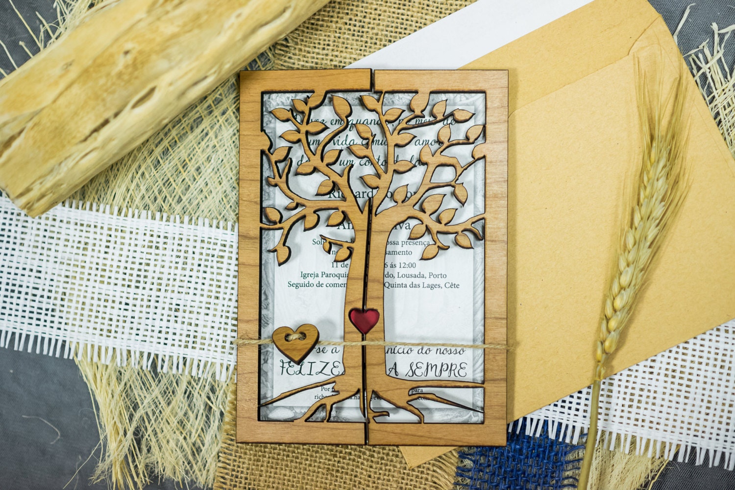 Tree Wedding Invitation Suite Rustic Wedding Invitation Suite - Etsy Sweden
