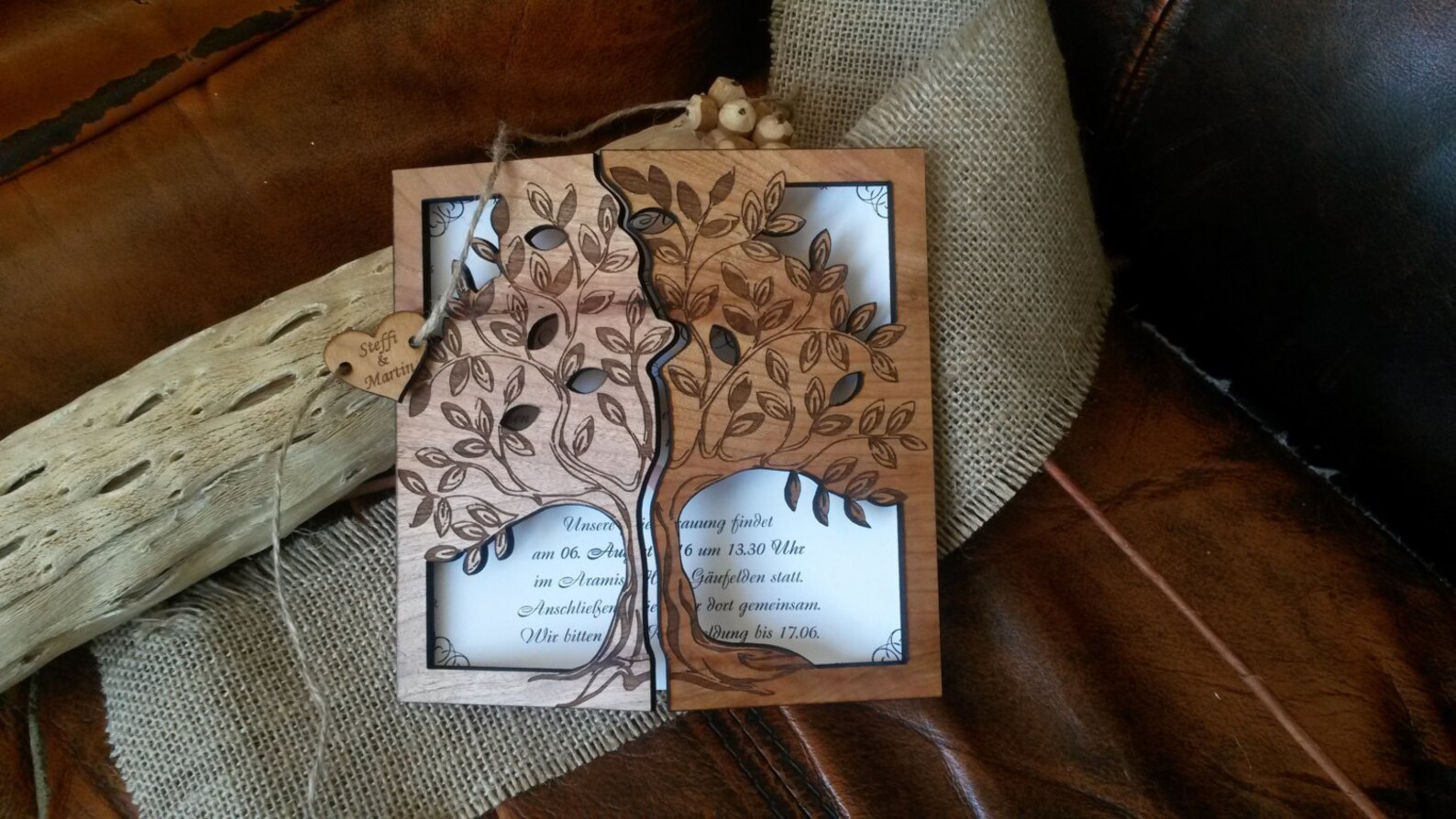 Forest Wedding Invitation Wood Wedding Invitation Laser Cut - Etsy