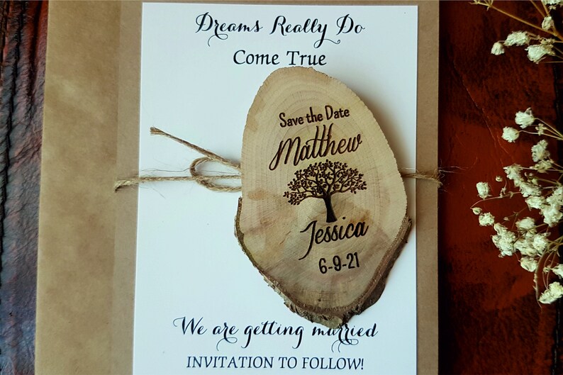 Save the Date Tree of Life, Wedding Annoncement, Invitation Wedding ...