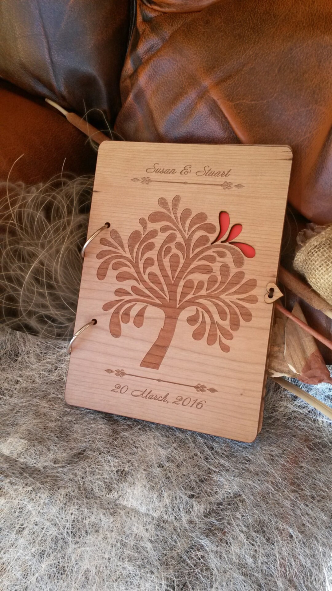 Wood Wedding Guest Book / Rustic Guest Book / Unique Guest Book / Tree ...