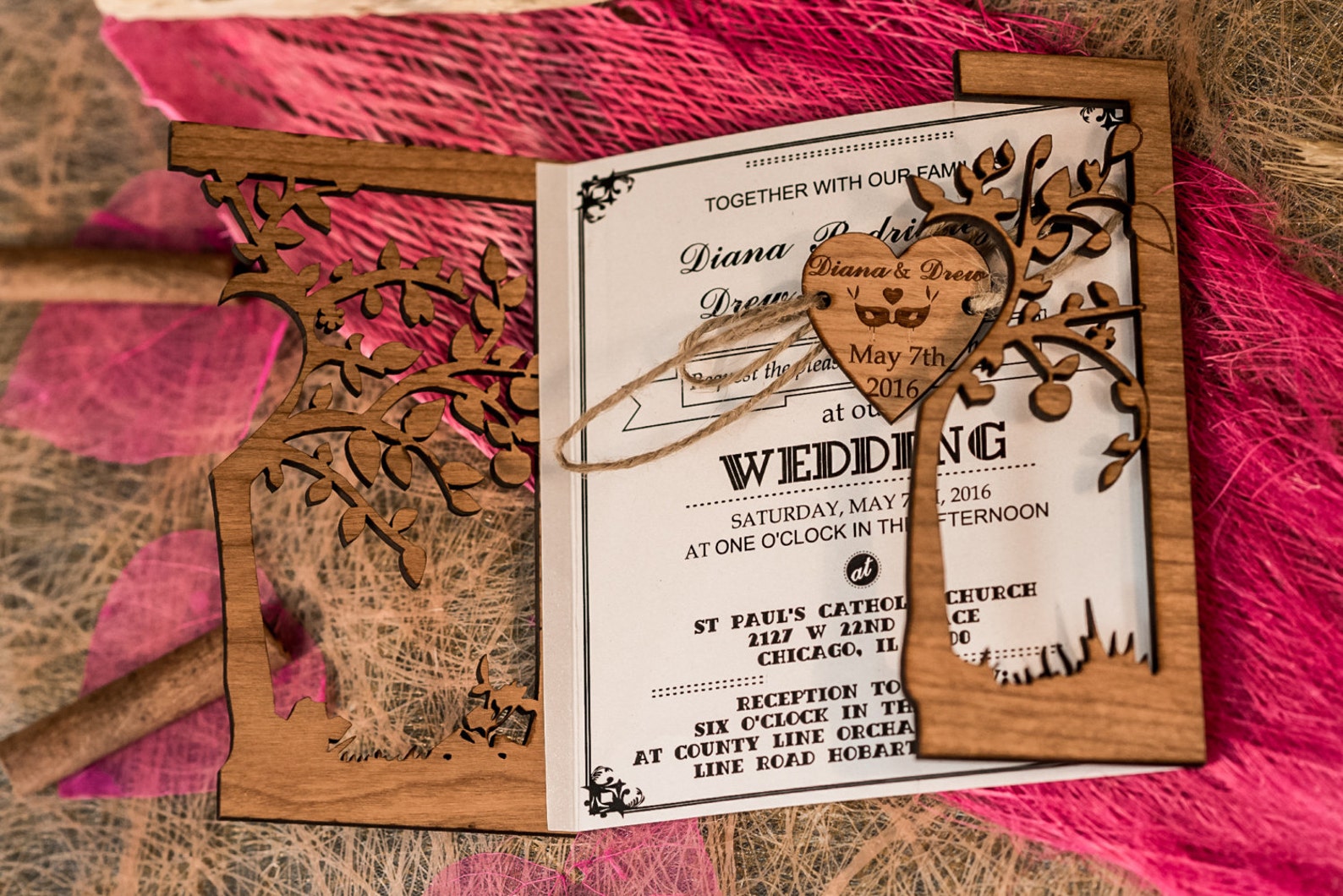 Rustic Wedding Invitation Tree Wedding Invitation Rustic Kraft - Etsy