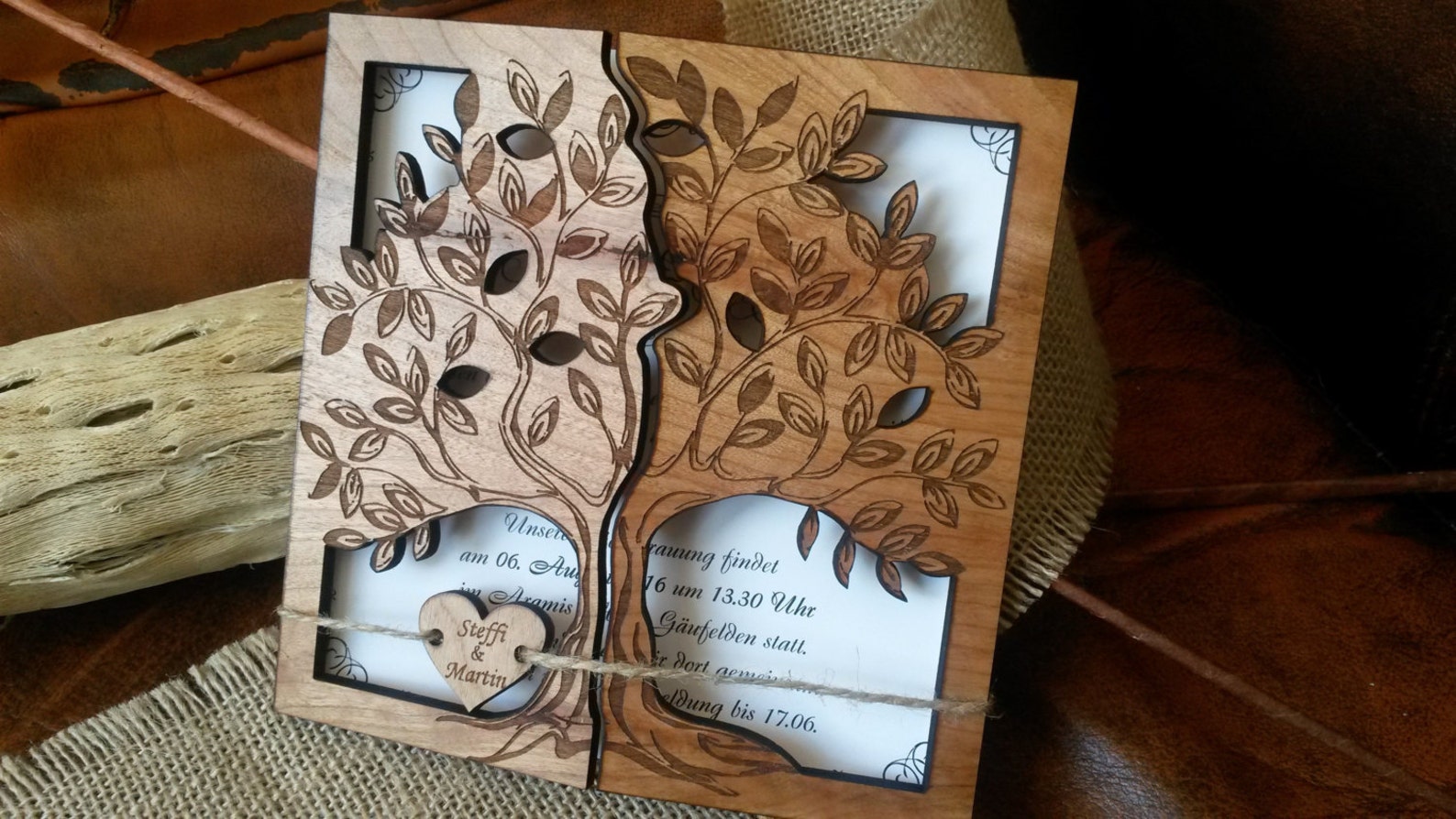 Forest Wedding Invitation Wood Wedding Invitation Laser Cut - Etsy Canada