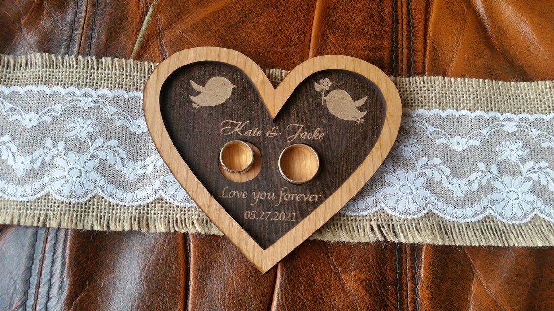 Wedding Ring Bearer Rustic Ring Bearer Wedding Ring Holder - Etsy