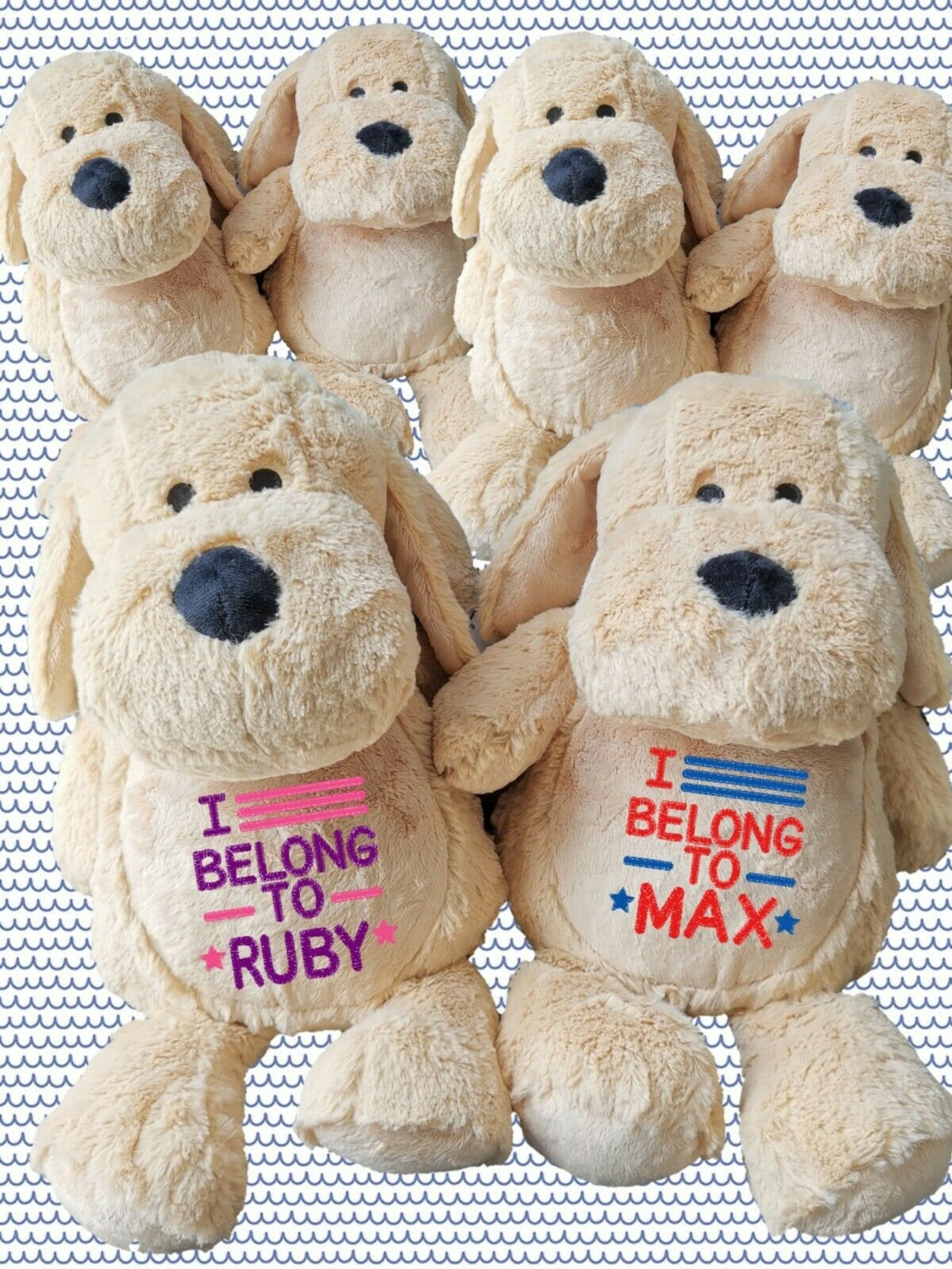 Personalised Super Cute Mumble DOG TEDDY SOFT Toy Baby Gift - Etsy UK