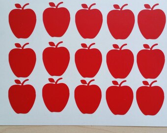 Apple decal | Etsy