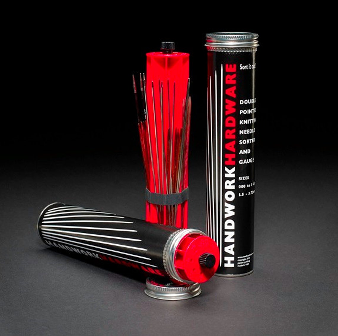 Double Pointed Knitting Needle Sorter and Gauge - Etsy