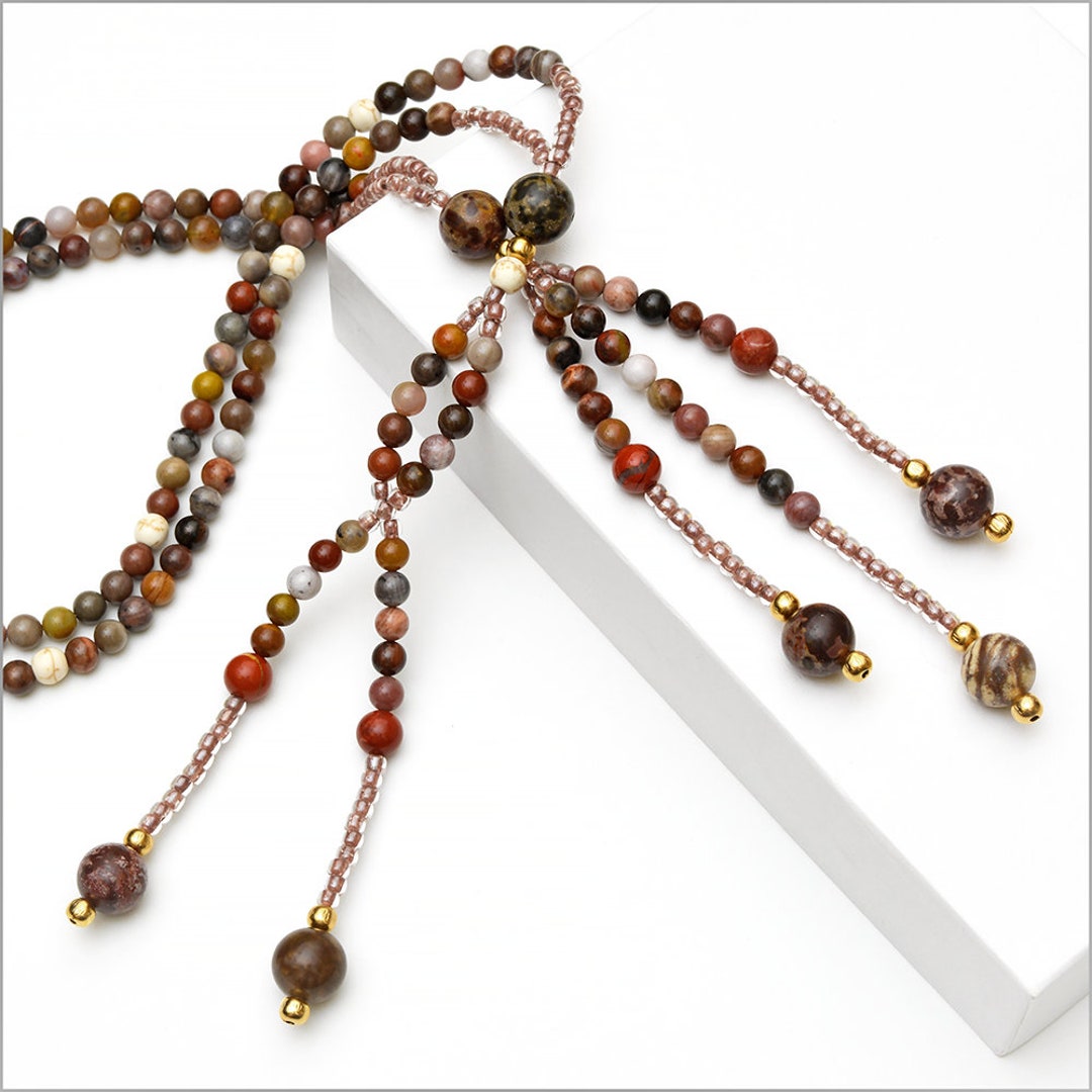 Fancy Jasper Nichiren Juzu Beads: SGI Buddhist Prayer Beads - Etsy
