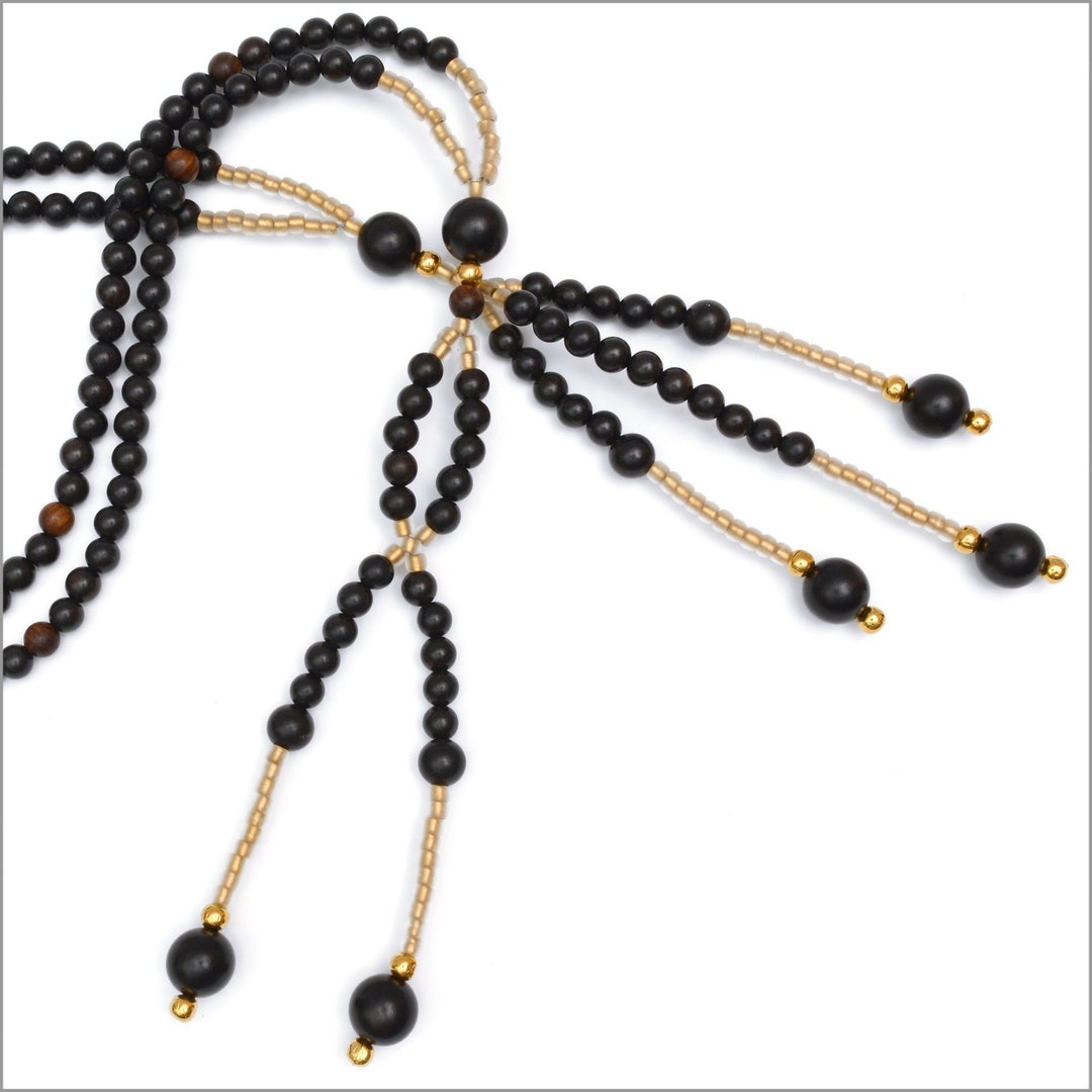 Ebony Wood - Nichiren Juzu Beads - SGI Beads - Buddhist Prayer Beads ...