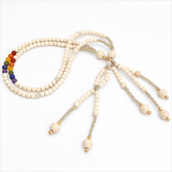 Rainbow Juzu Nichiren Juzu Beads SGI Beads Buddhist Prayer Beads courageous Freedom White FREE US Shipping Etsy UK