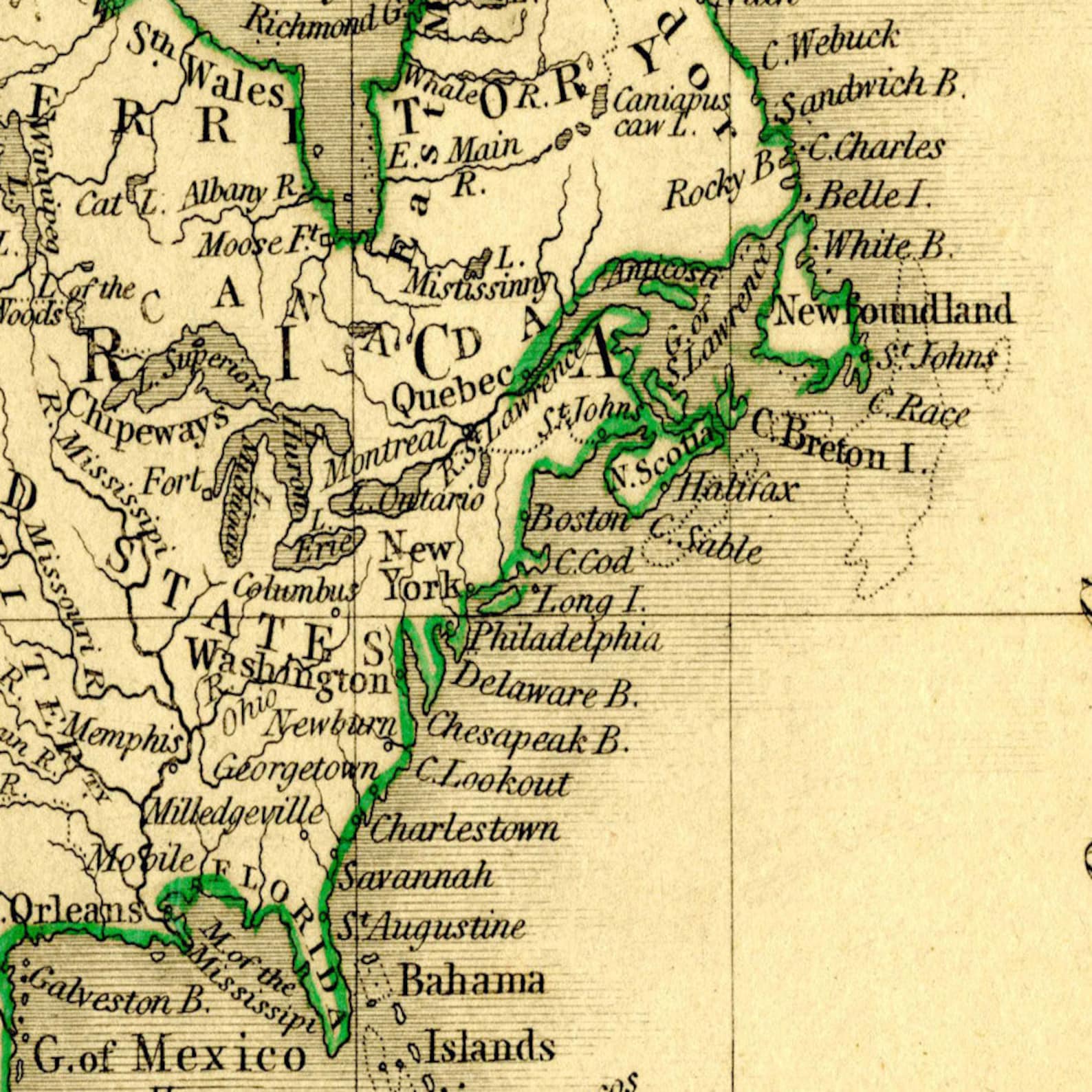 Vintage World Map (1840): Ultra High Resolution Digital Download - Etsy
