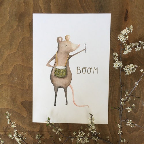 Beaver Playing Tuba Animal Orchestra Woodland Animals - Etsy