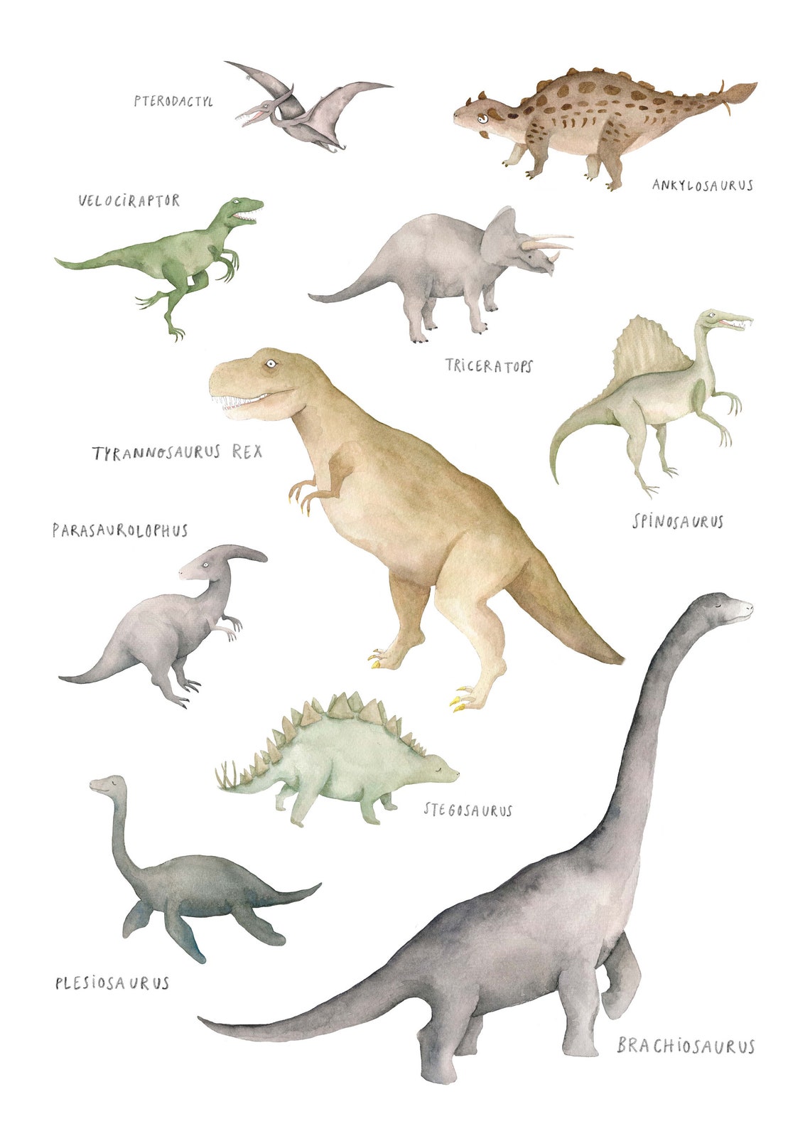 Dinosaur Poster, Print, Kids Room, Childrens Room, Decoration - Etsy