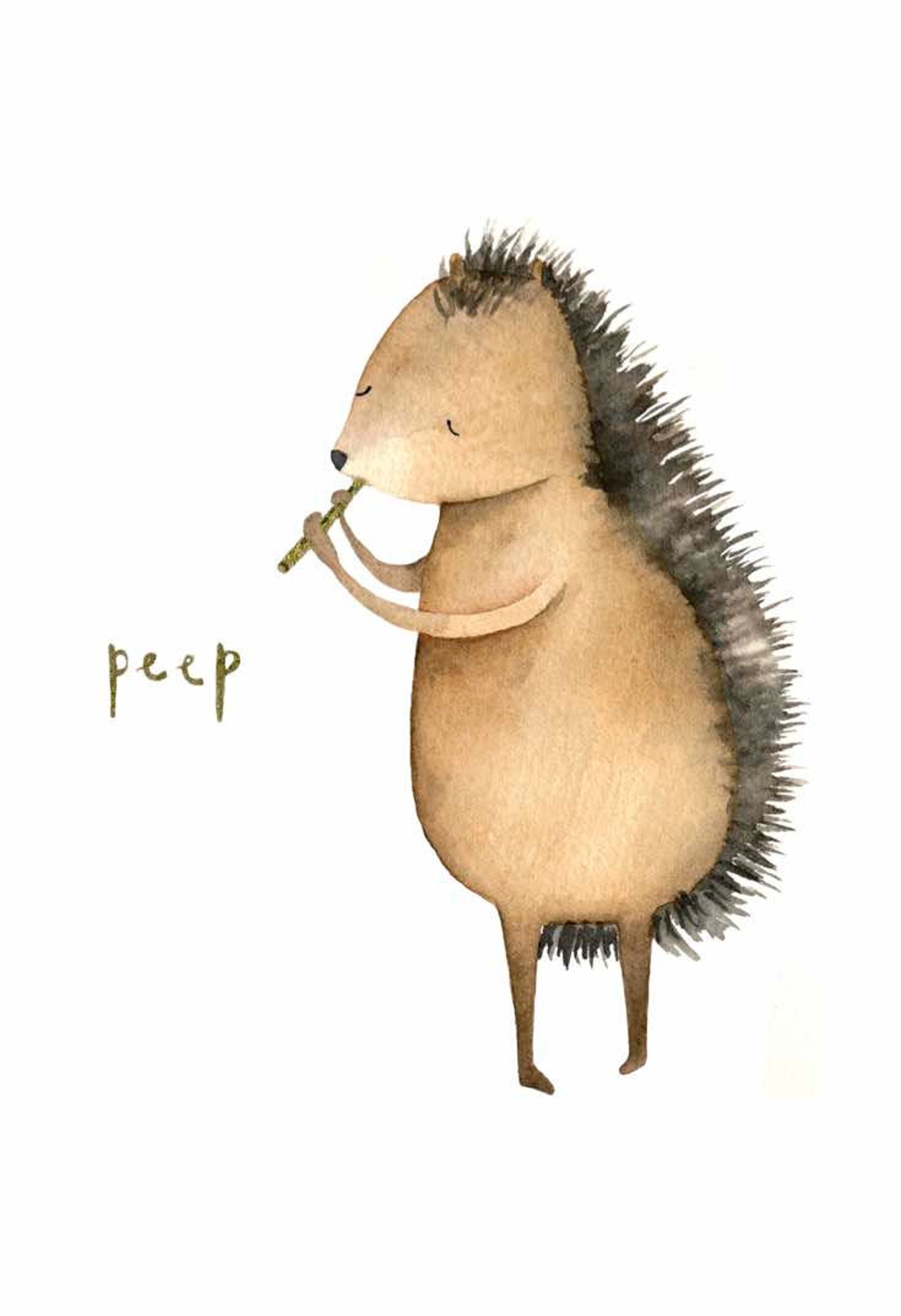 Hedgehog Playing Flute, Woodland Animal, Orchestra, Band Member ...