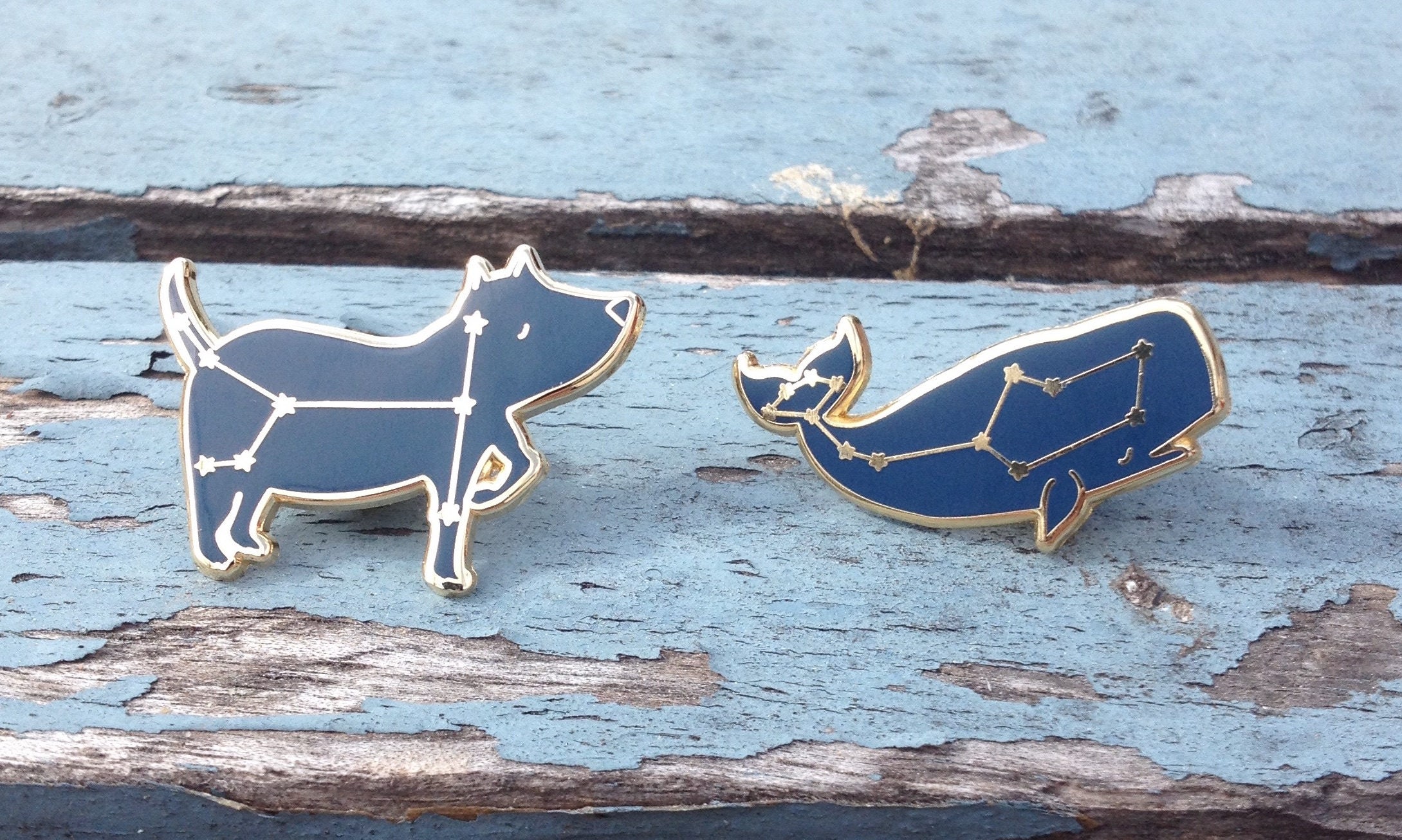 Dog Star Constellation Pin, Dog Pin, Starsign, Pin, Brooch, Enamel Pin ...