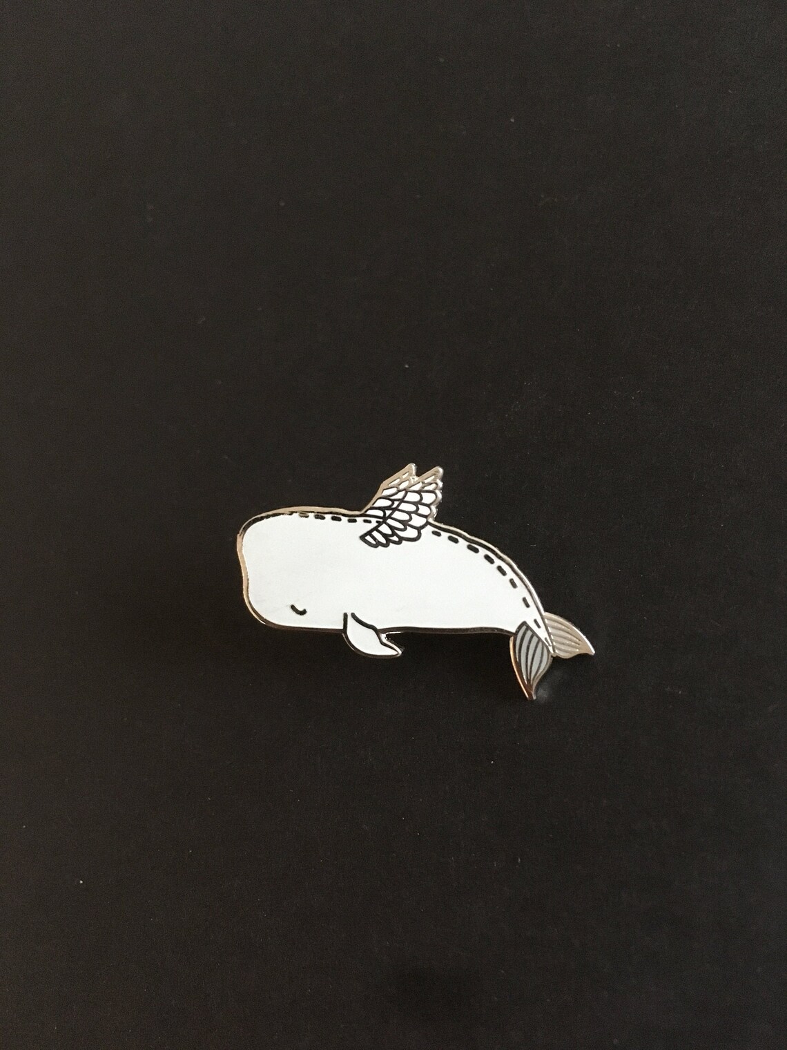 Flying Whale Pin Enamel Pin Hard Enamel Whale Nautical - Etsy Canada
