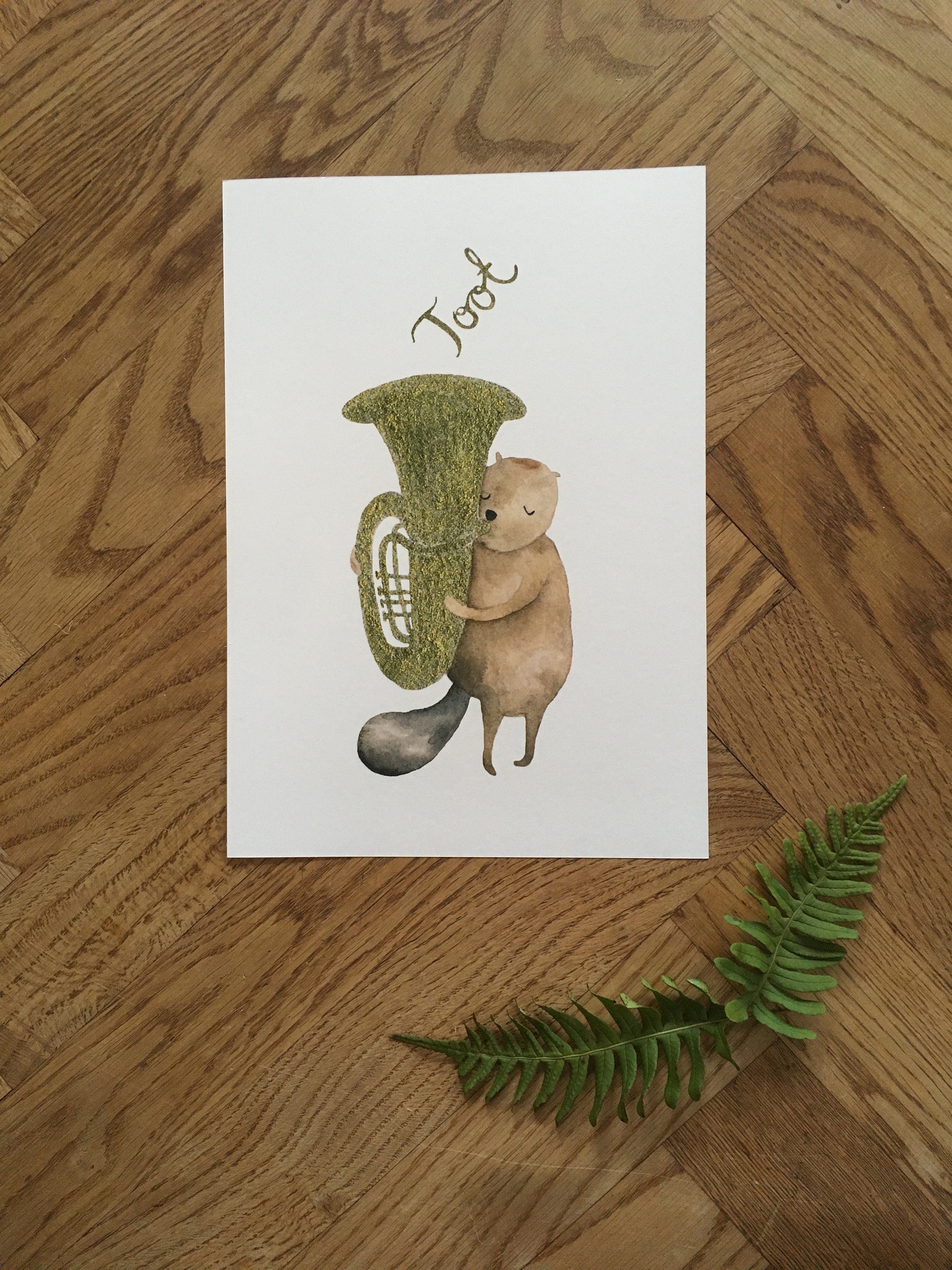 Beaver Playing Tuba, Animal Orchestra, Woodland Animals, Illustration, Kids Rooms, Childrens ...