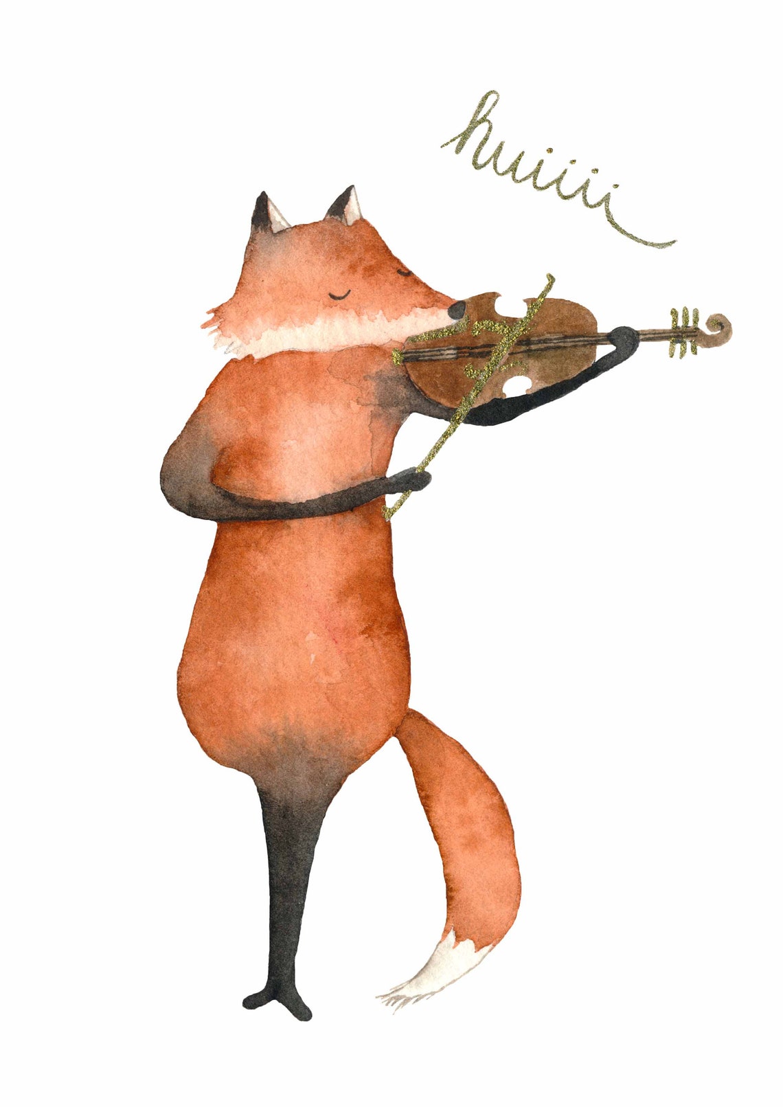 Fox Playing Violin, Woodland Animals, Forest, Wild Animals, Instrument ...
