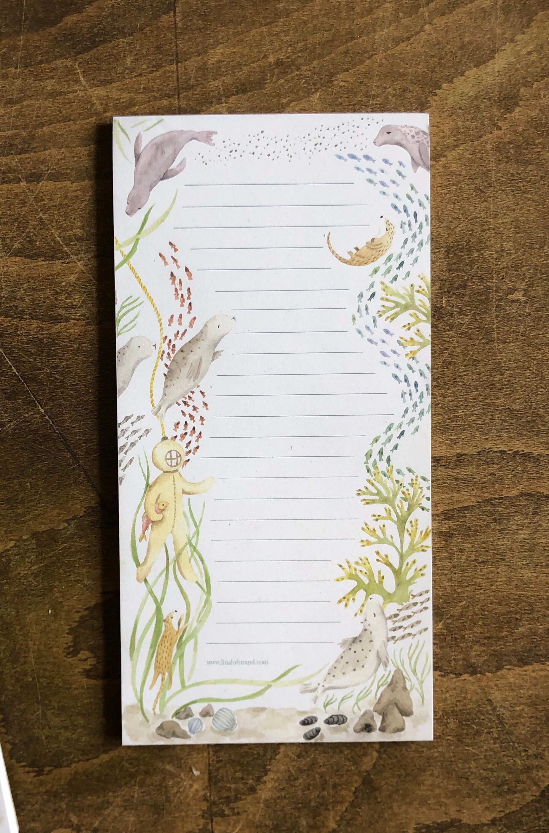Underwater Notepad, Shopping List , Notebook - Etsy