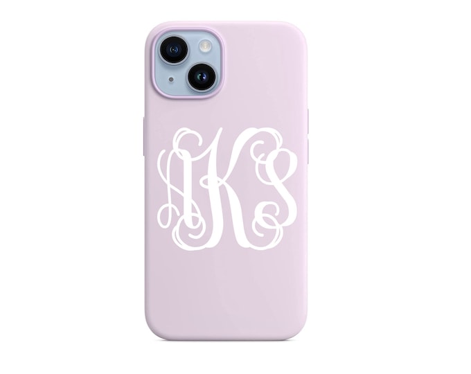 Vinyl Monogram Decal, Monogram for Phone Case, iPhone Monogram Decal ...