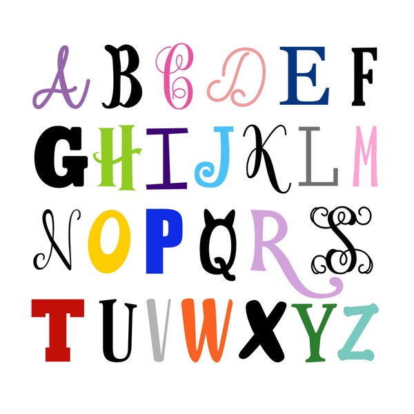 One Letter Monogram - Etsy