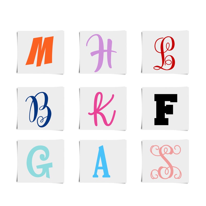 One Letter Monogram - Etsy