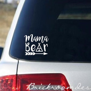 Mama Bear Sticker Mama Bear Car Decal Yeti Cup Decal Vinyl - Etsy