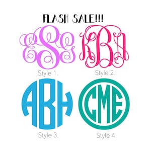 monogram with 4 initials