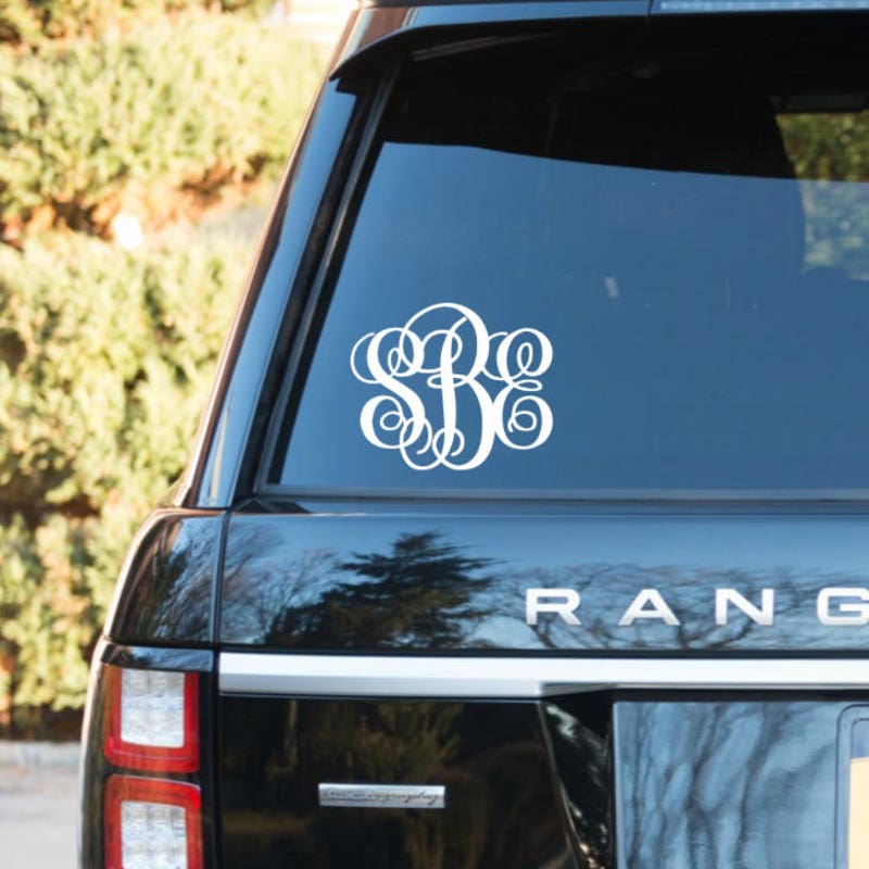 Monogram Sticker - Etsy