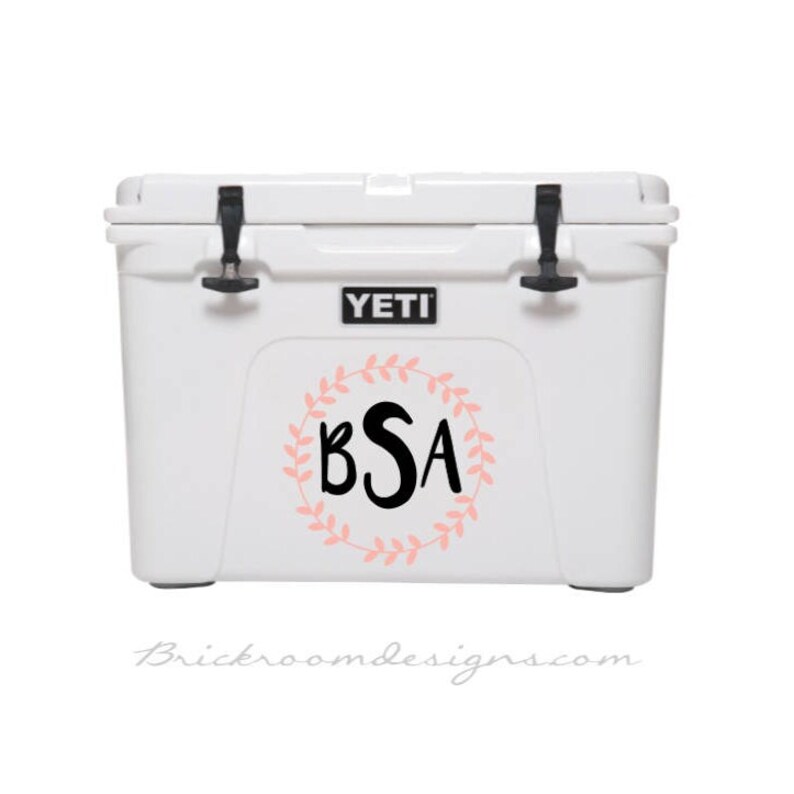 Monogram Sticker Monogram for Car Yeti Monogram Decal - Etsy