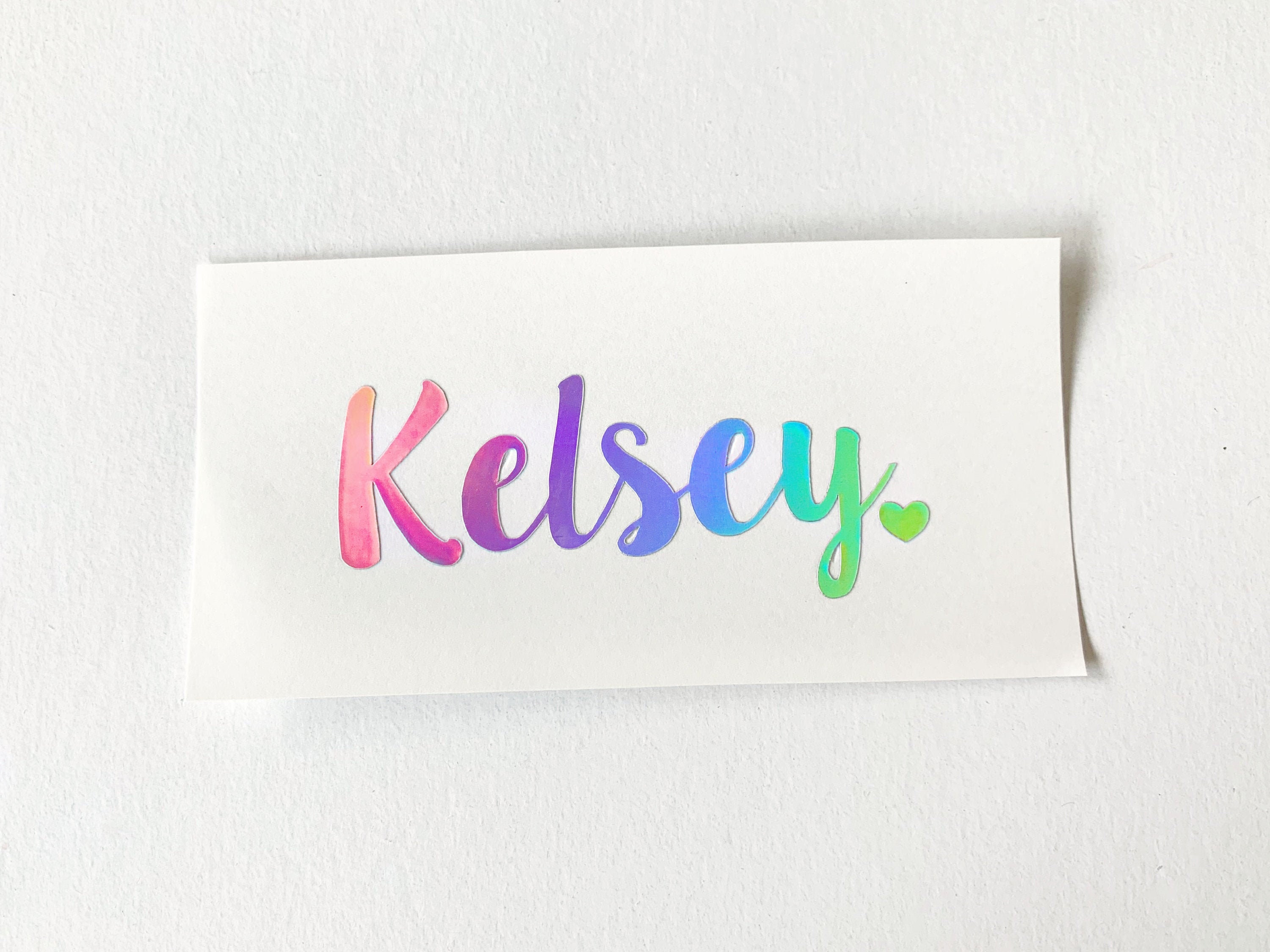 Holographic Name Decal Custom Name Decal Vinyl Decal Yeti | Etsy