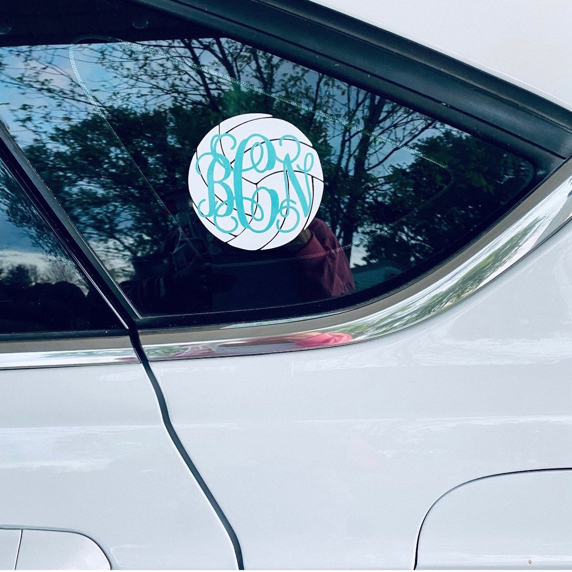 Personalized Volleyball Car Decal - Monogram Decal - Volleyball Decal ...