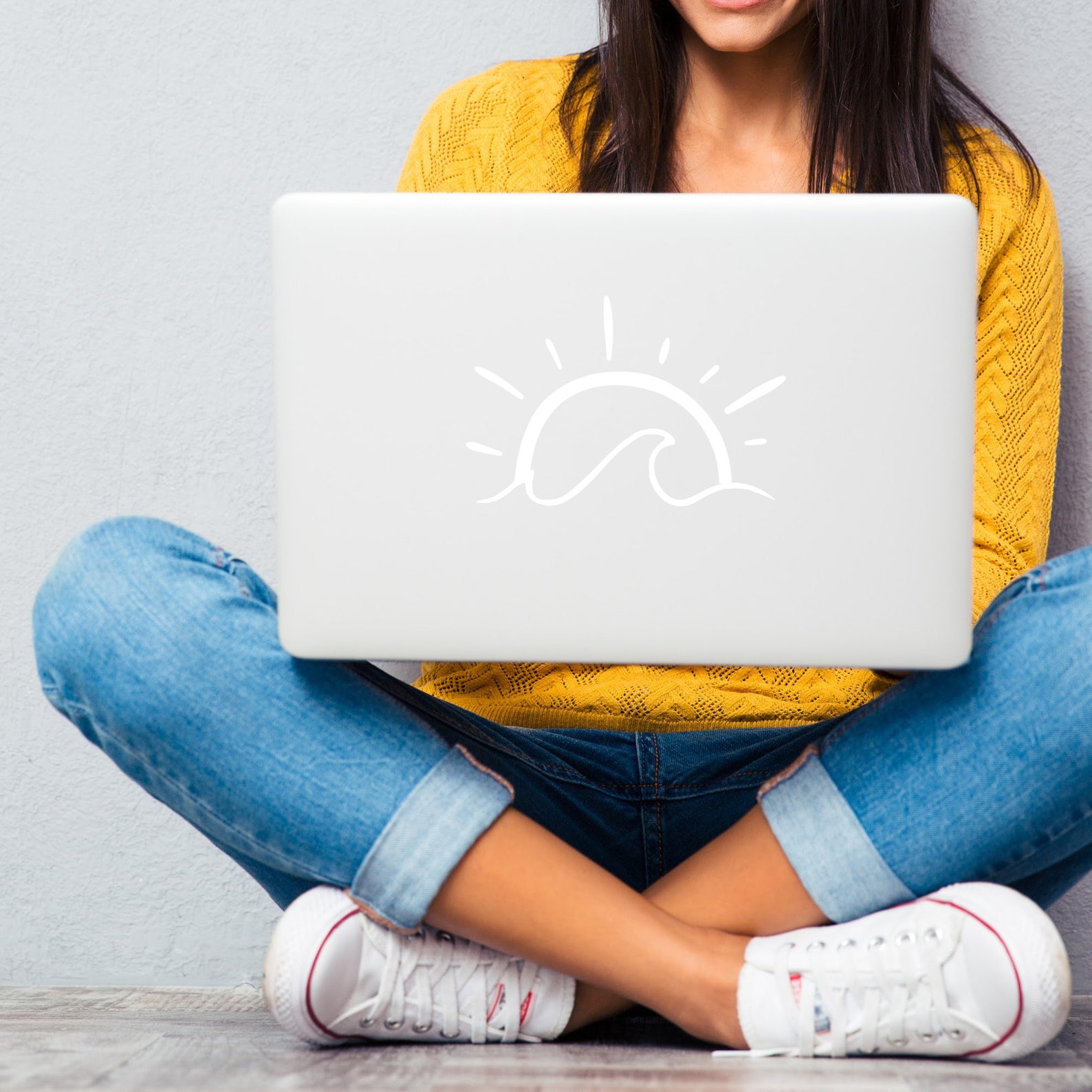 Ocean Wave Sticker Car Decal Sun Decal Wave Sticker Beach - Etsy