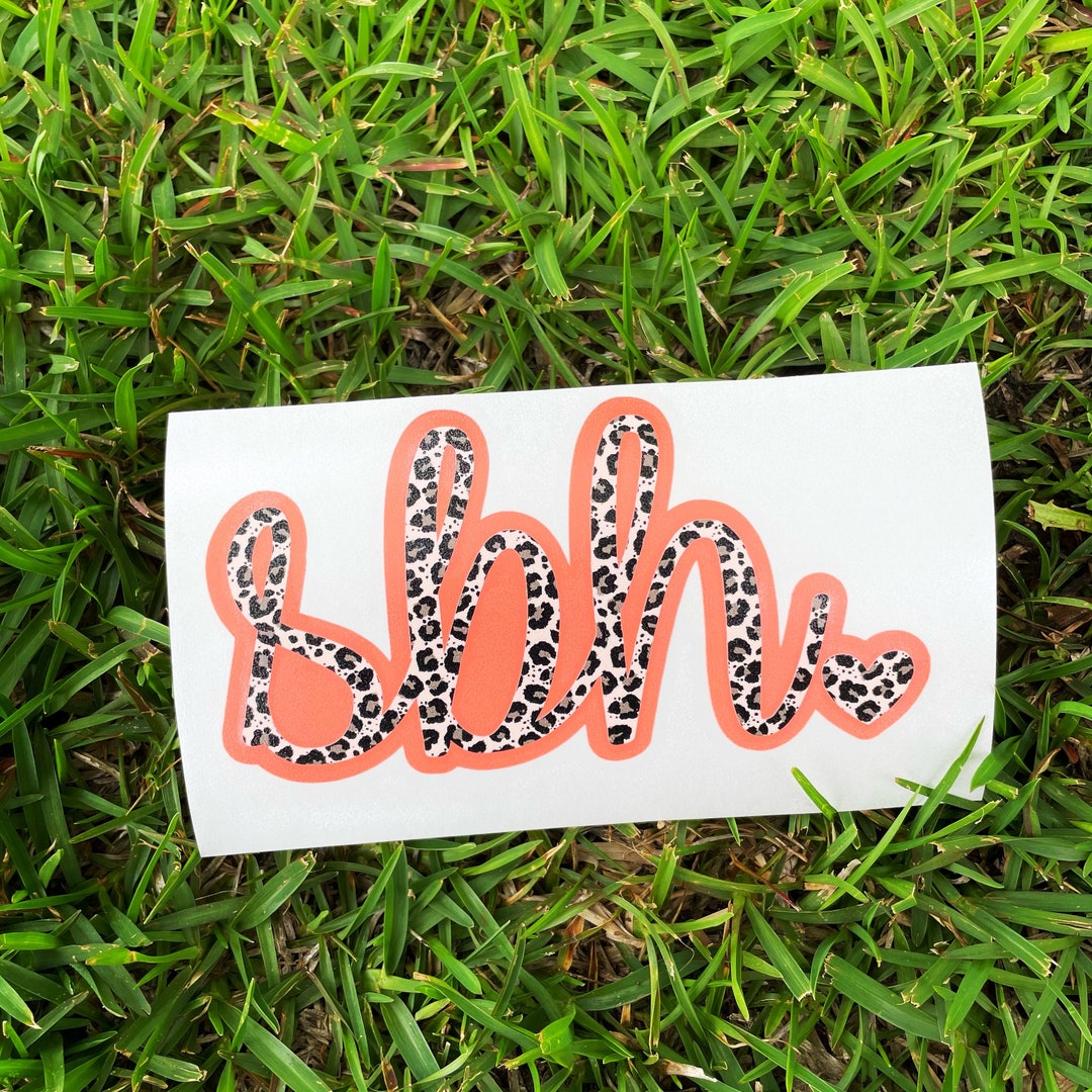 Leopard Print Monogram, Monogram Car Decal, Monogram for Phone, Laptop ...